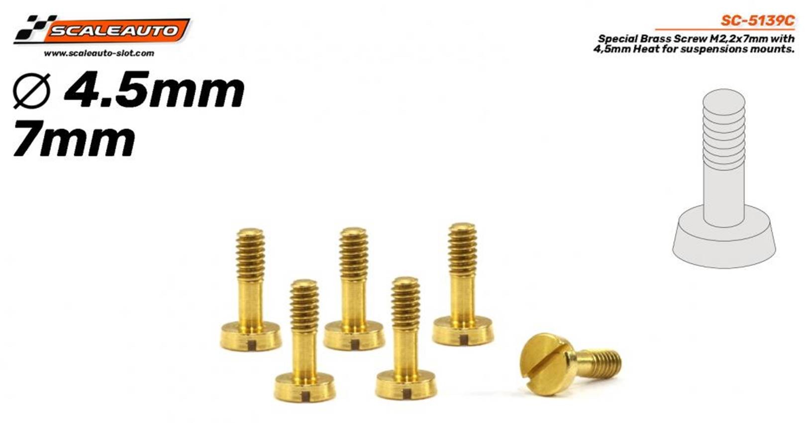 SPECIAL CONIC HEAD SCREWS M2,2 x 7mm – Actual Slot